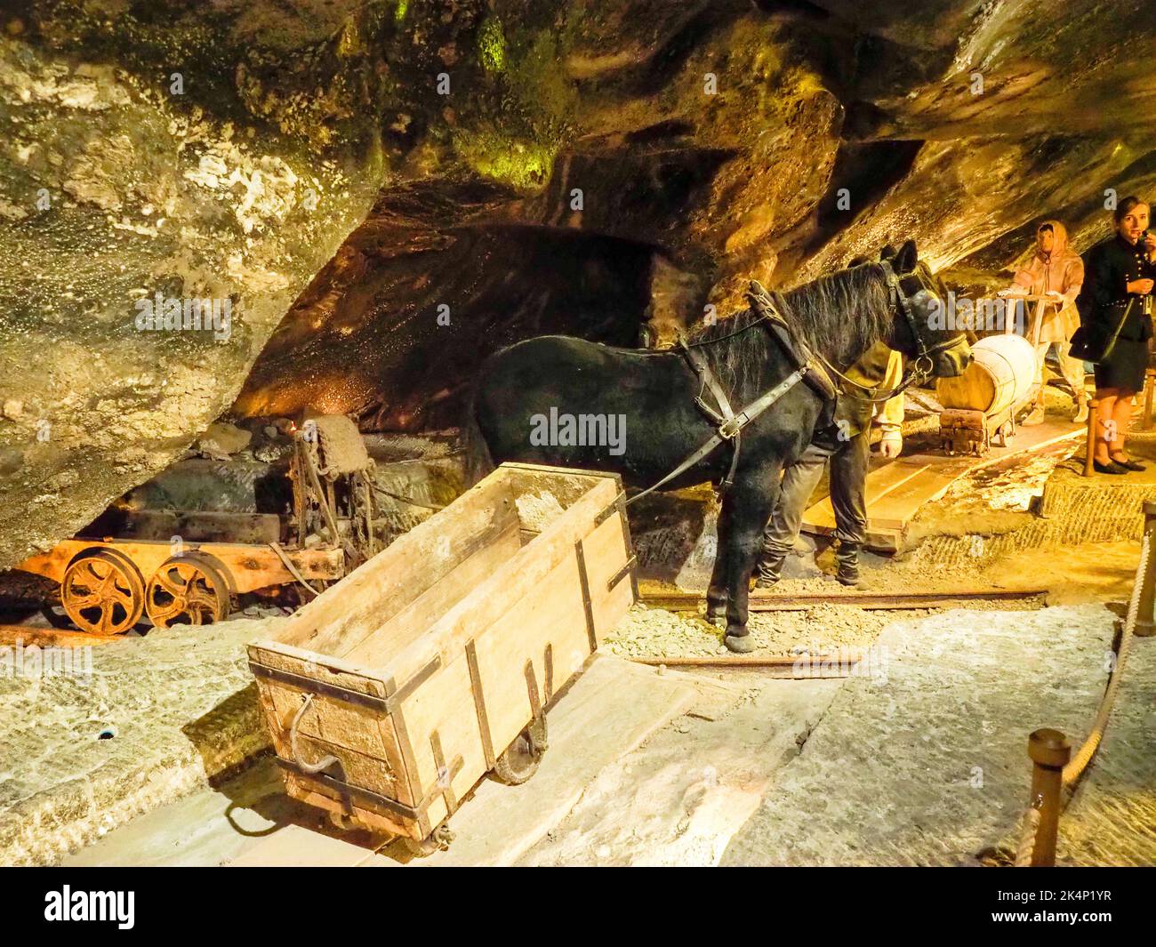 Wieliczka, Poland - August, 2018: Various pictures from the salt mines ...