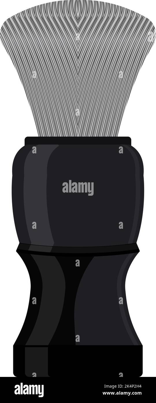 Shaving brush icon black Cut Out Stock Images & Pictures - Alamy