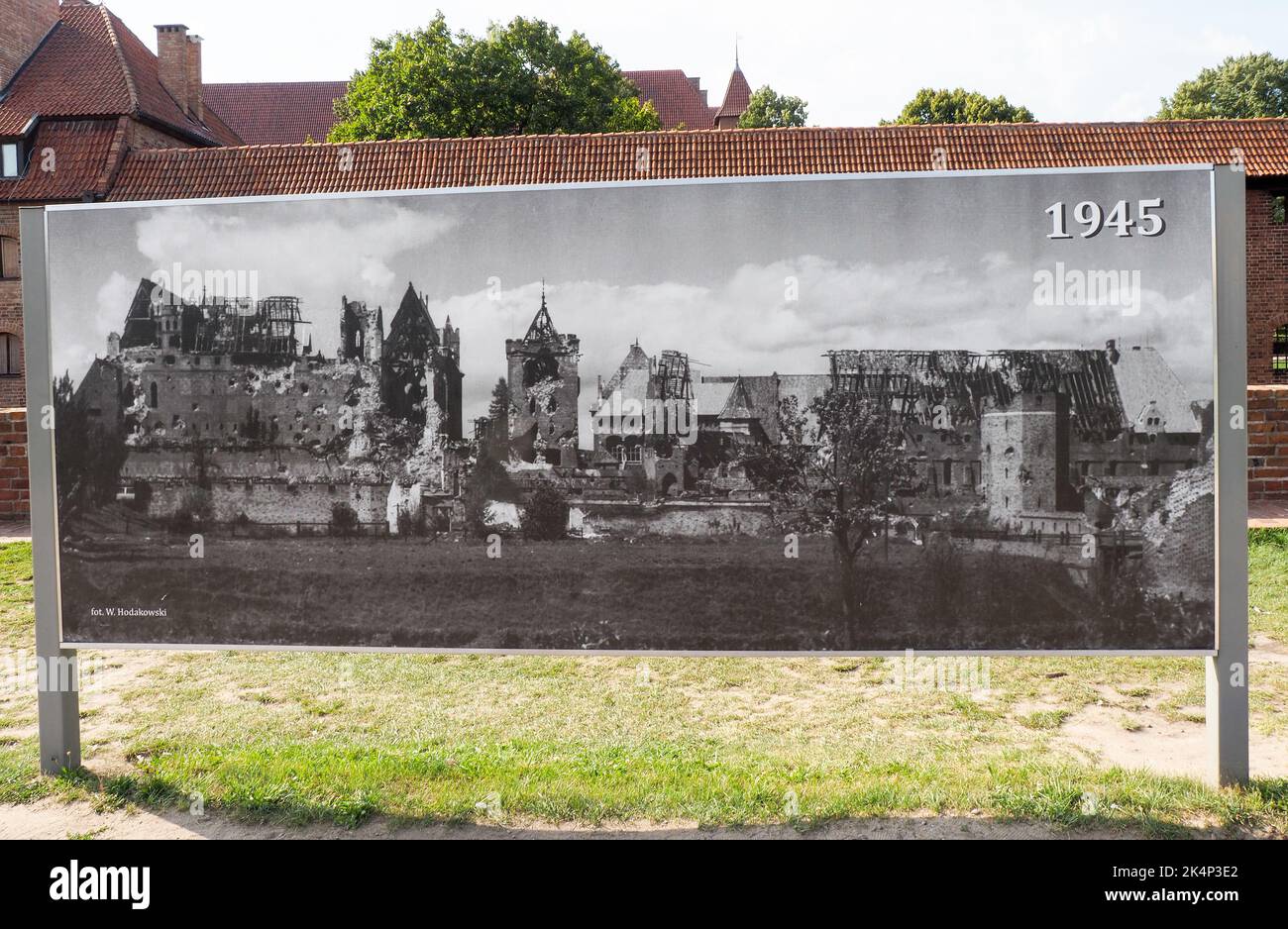 Malbork Castle, Poland - August 8, 2018: Marlbork, ancient medieval ...