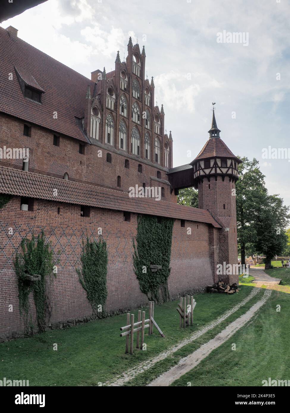 Malbork Castle, Poland - August 8, 2018: Marlbork, ancient medieval ...