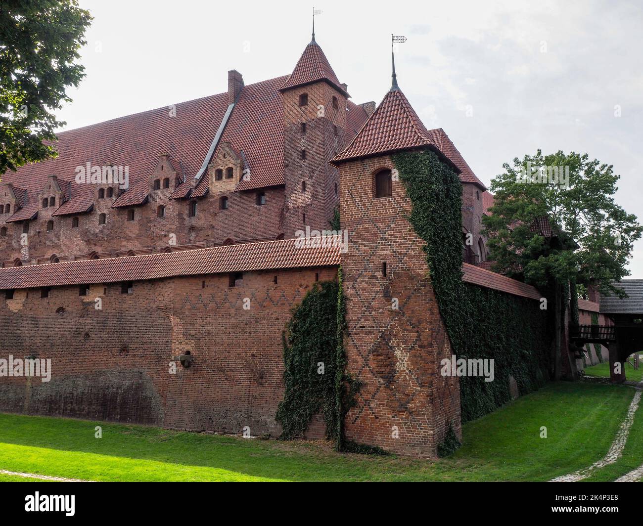 Malbork Castle, Poland - August 8, 2018: Marlbork, ancient medieval ...