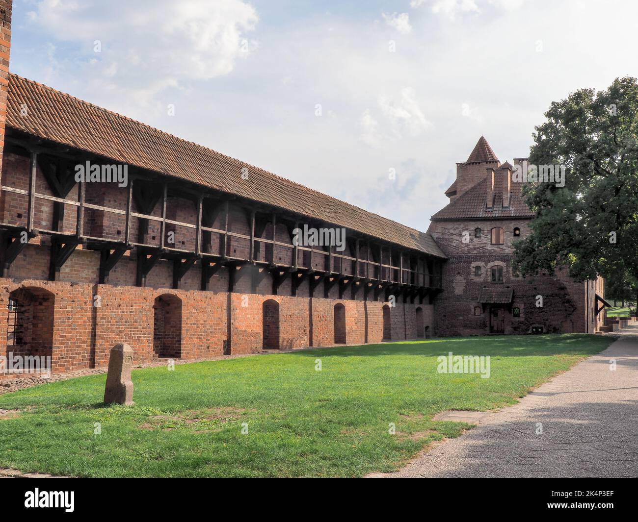 Malbork Castle, Poland - August 8, 2018: Marlbork, ancient medieval ...