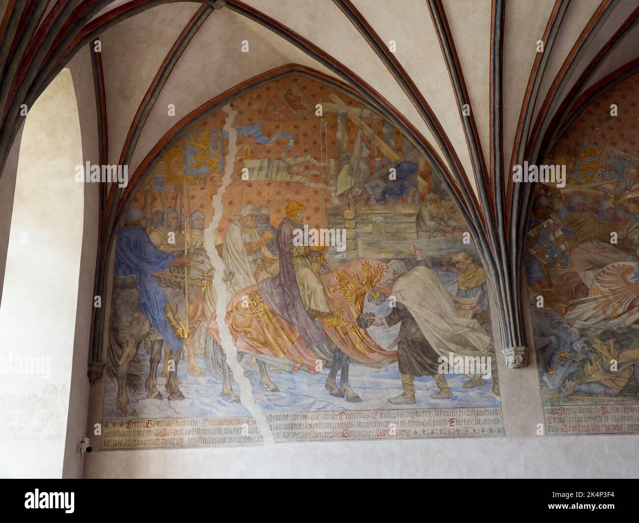 Malbork Castle, Poland - August 8, 2018: Marlbork, ancient medieval ...
