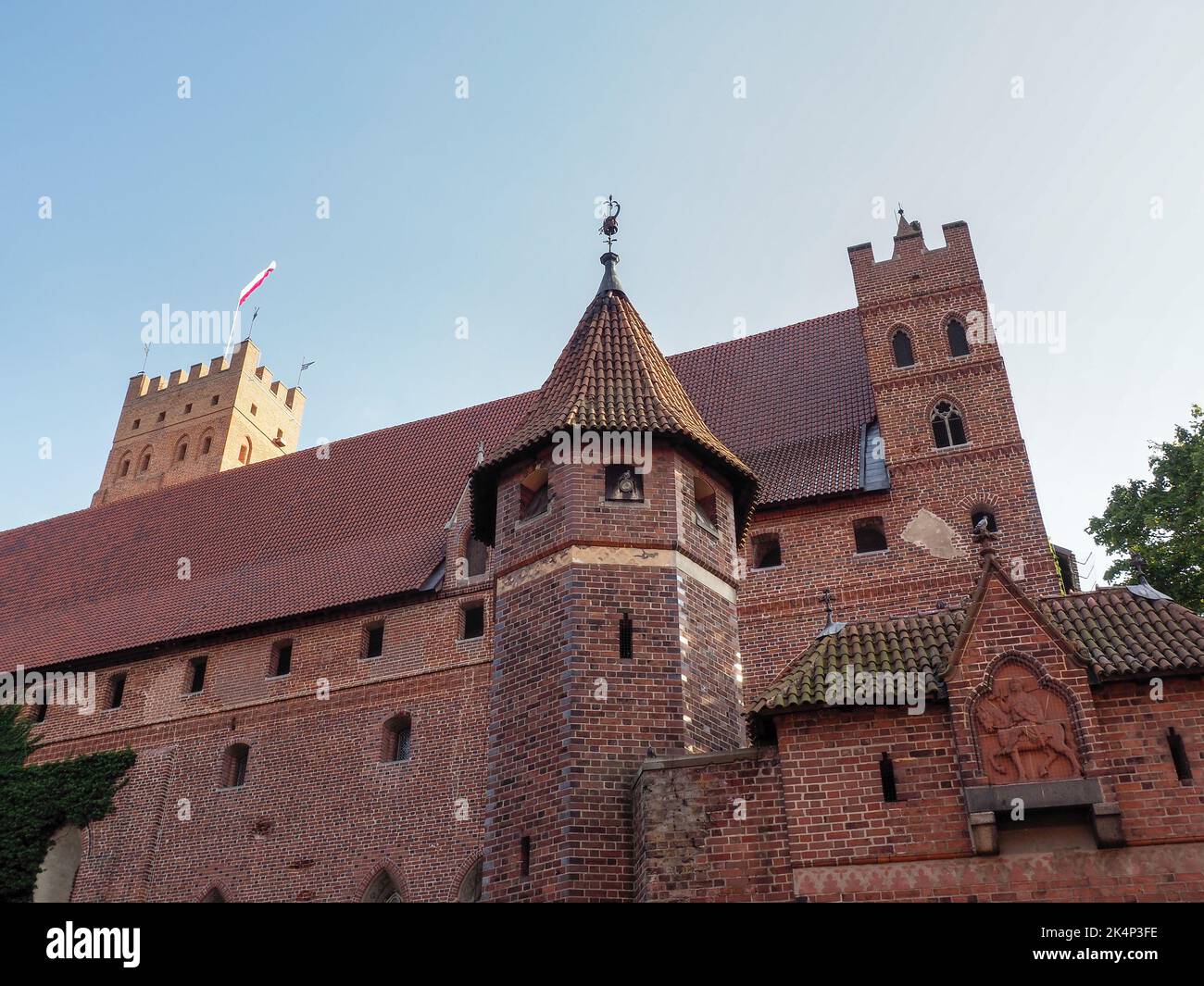 Malbork Castle, Poland - August 8, 2018: Marlbork, ancient medieval ...