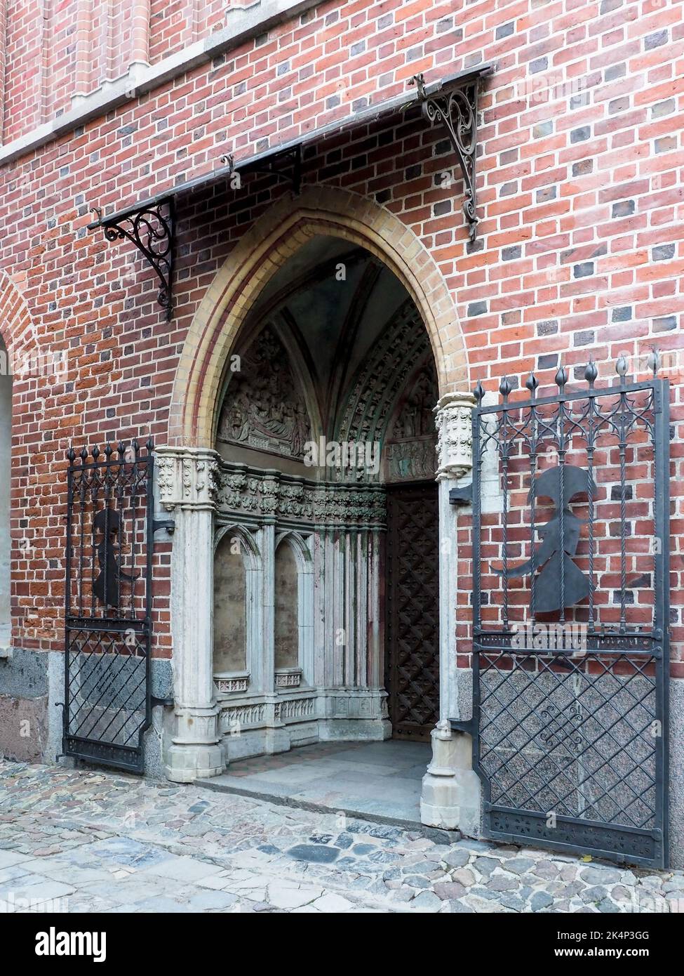 Malbork Castle, Poland - August 8, 2018: Marlbork, ancient medieval ...