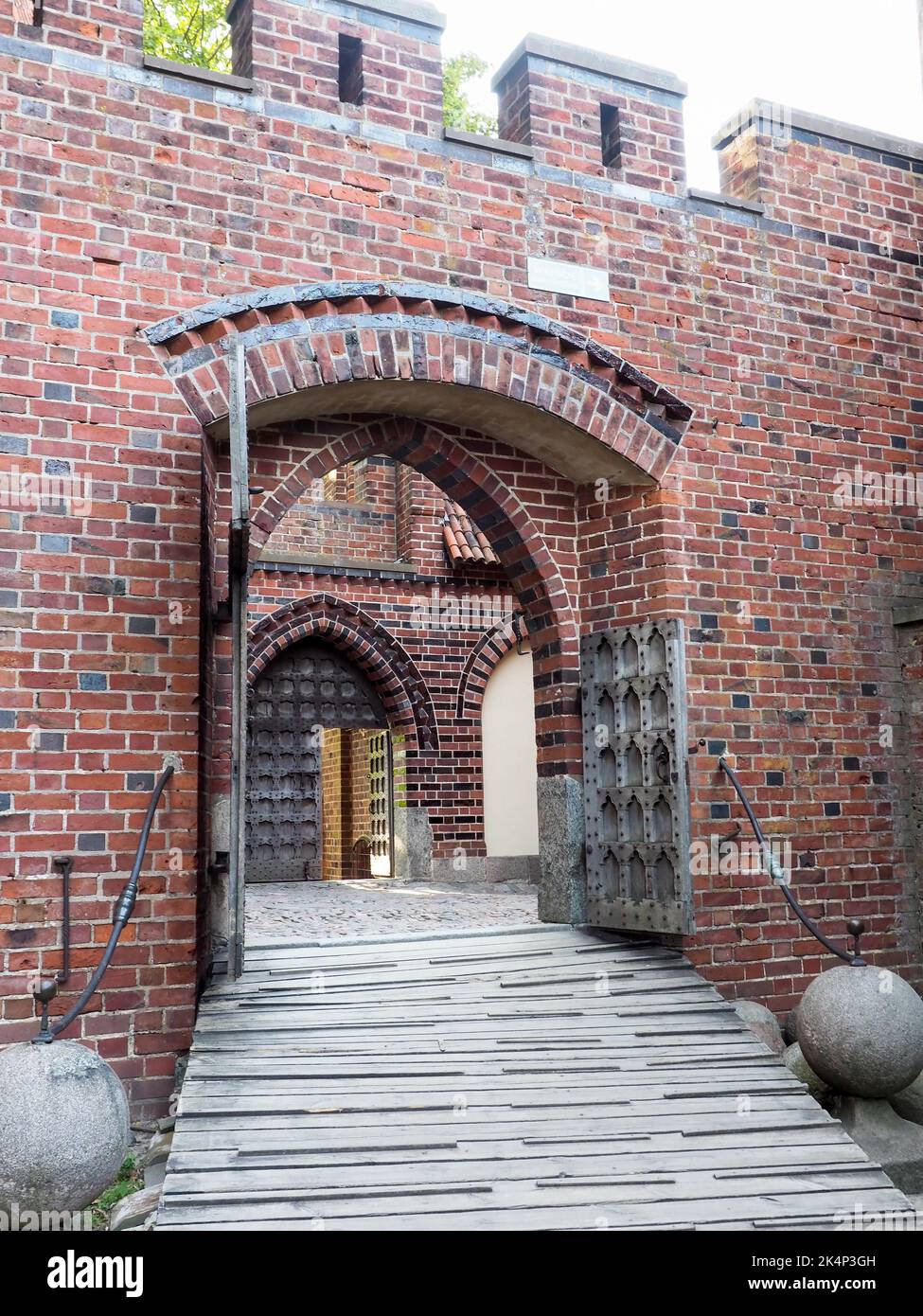 Malbork Castle, Poland - August 8, 2018: Marlbork, ancient medieval ...