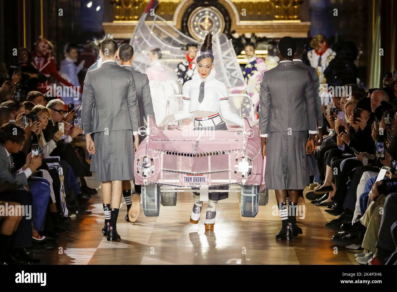 Paris, France on October 3, 2022. Michaela Jaé Rodriguez walks on the ...