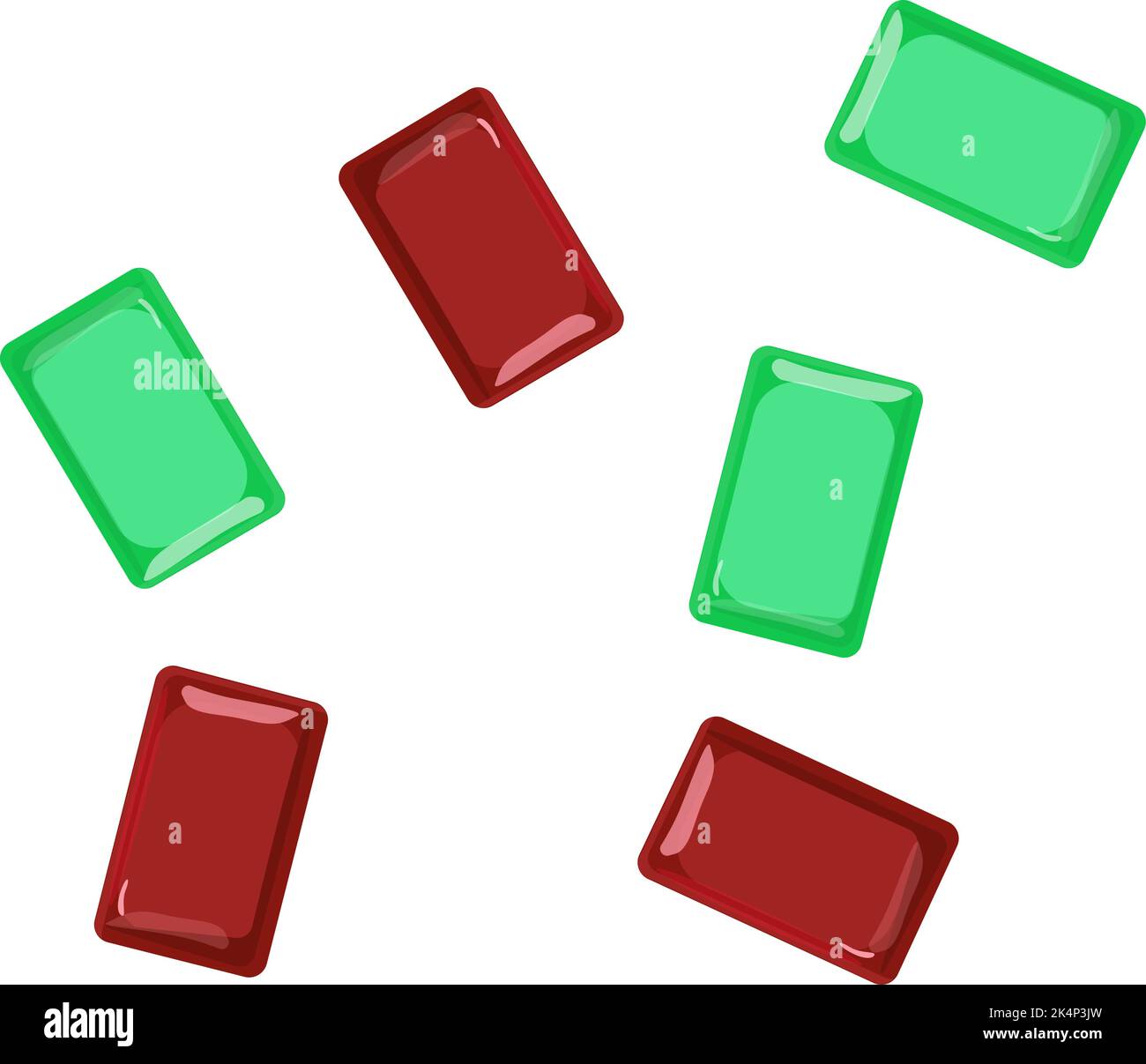 Chewing gums, illustration, vector on a white background Stock Vector ...