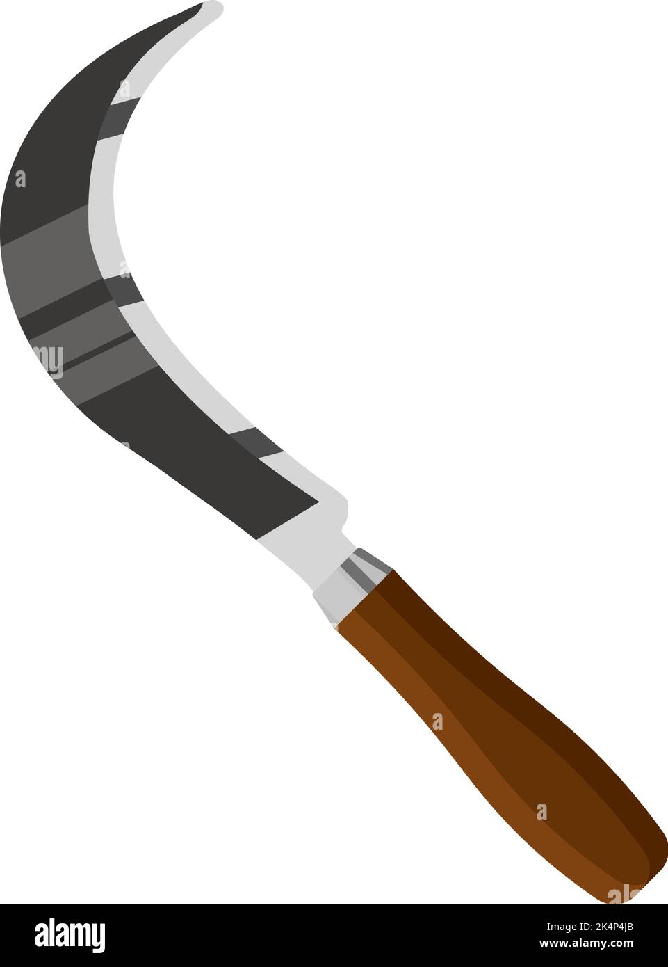 Sharp sickle, illustration, vector on a white background Stock Vector ...