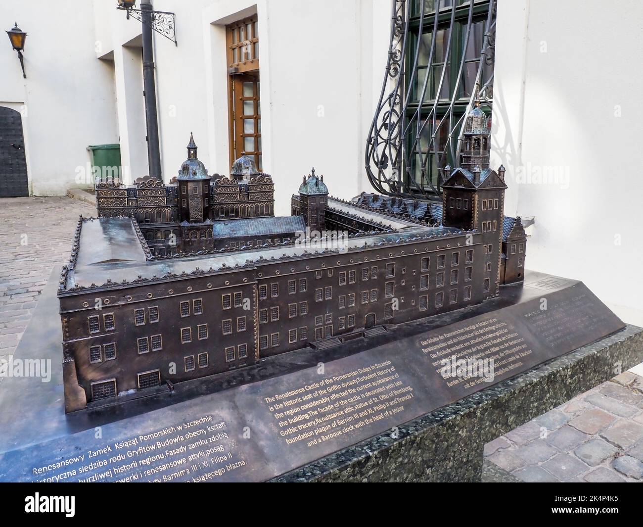 Szczecin, Poland - August 12, 2018: Historic buildings and mansions in ...