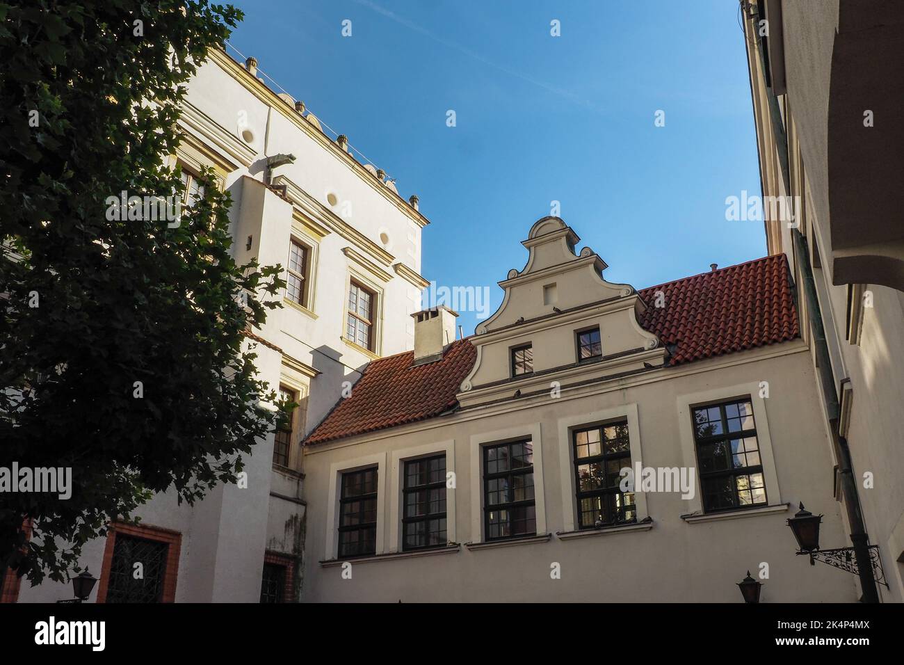 Szczecin, Poland - August 12, 2018: Historic buildings and mansions in ...