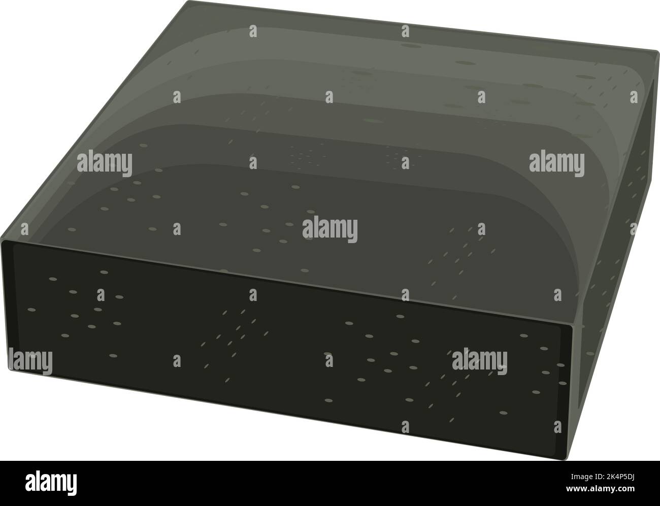 Black sponge, illustration, vector on a white background Stock Vector ...