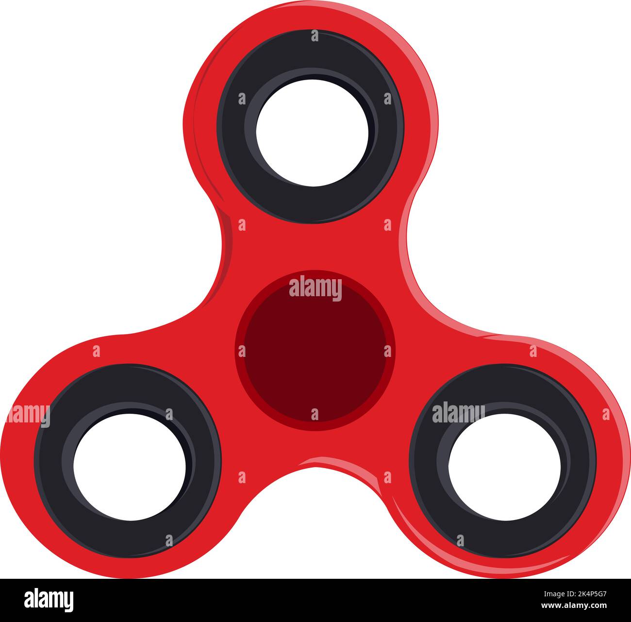 Fidget spinner, illustration, vector on a white background Stock Vector ...