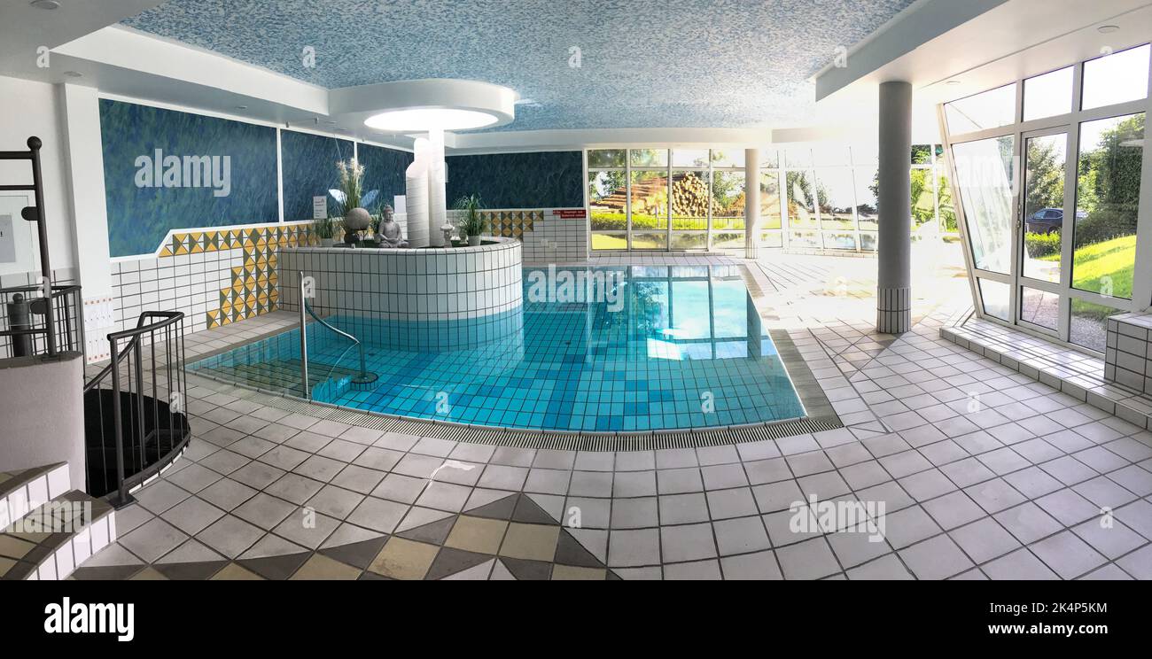 Hohenau, Germany - July 29, 2018: Indoor swimming pool at a Hotel Stock ...