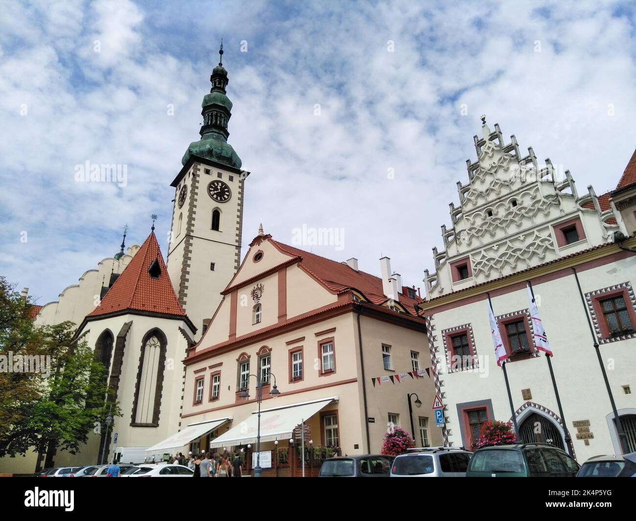 Tabor, Czech Republic - July 30, 2018: Historic city center Stock Photo ...
