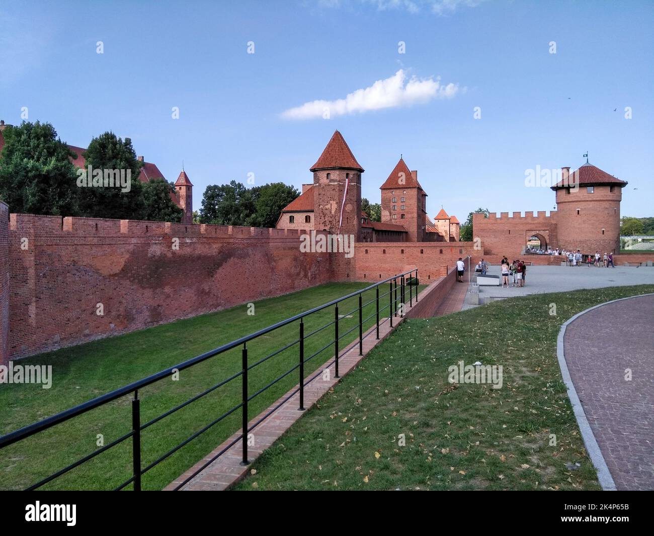Malbork Castle, Poland - August 8, 2018: Marlbork, ancient medieval ...
