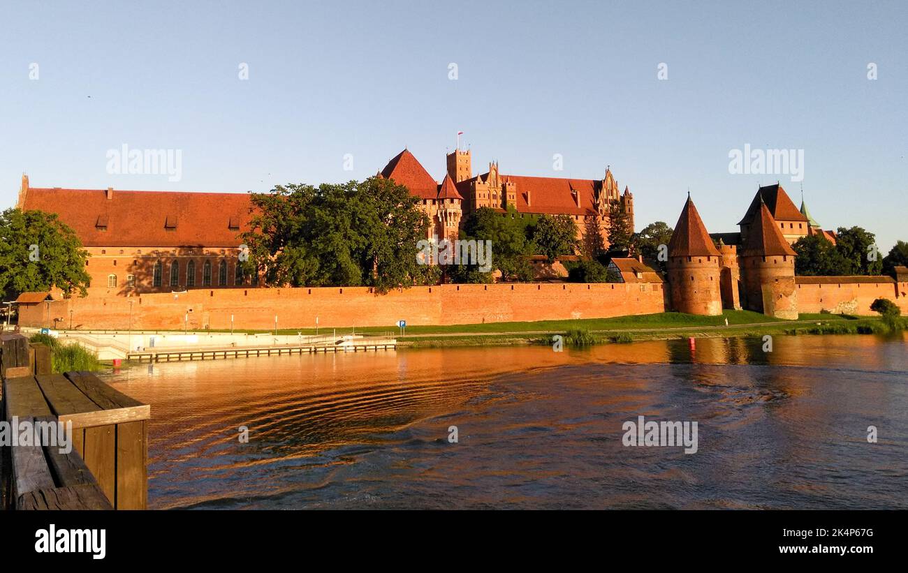 Malbork Castle, Poland - August 8, 2018: Marlbork, ancient medieval ...