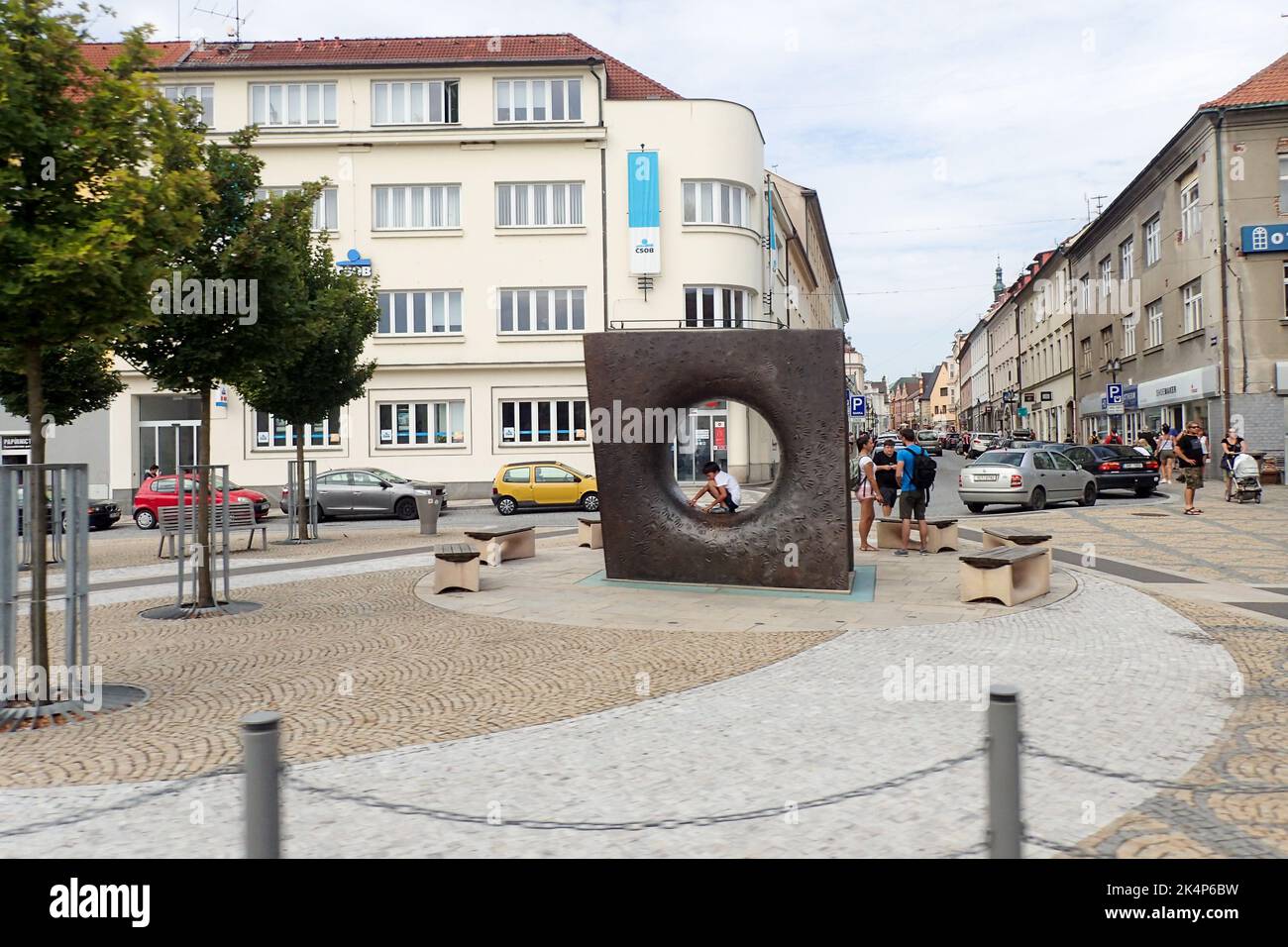 Tabor, Czech Republic - July 30, 2018: Historic city center Stock Photo ...
