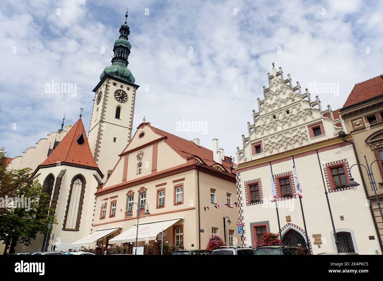 Tabor, Czech Republic - July 30, 2018: Historic city center Stock Photo ...