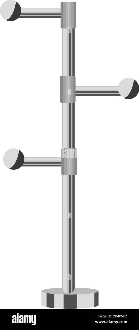 Modern coat hanger, illustration, vector on a white background Stock ...