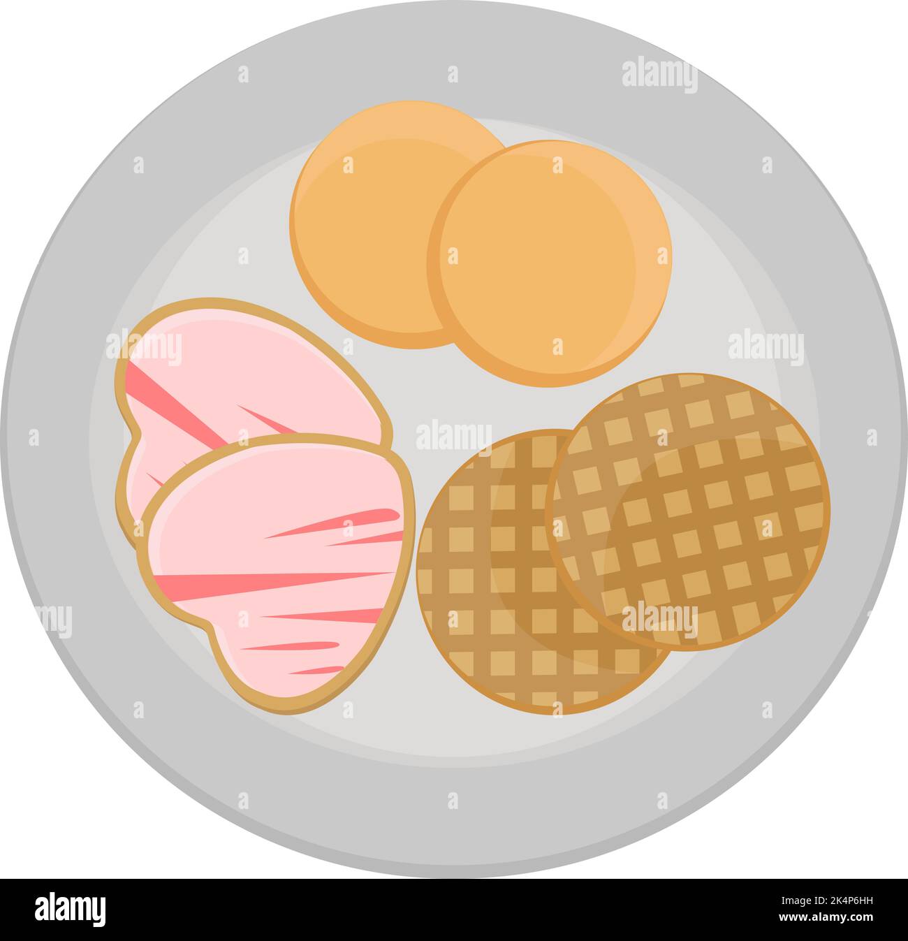 Cartoon cookies plate hi-res stock photography and images - Alamy