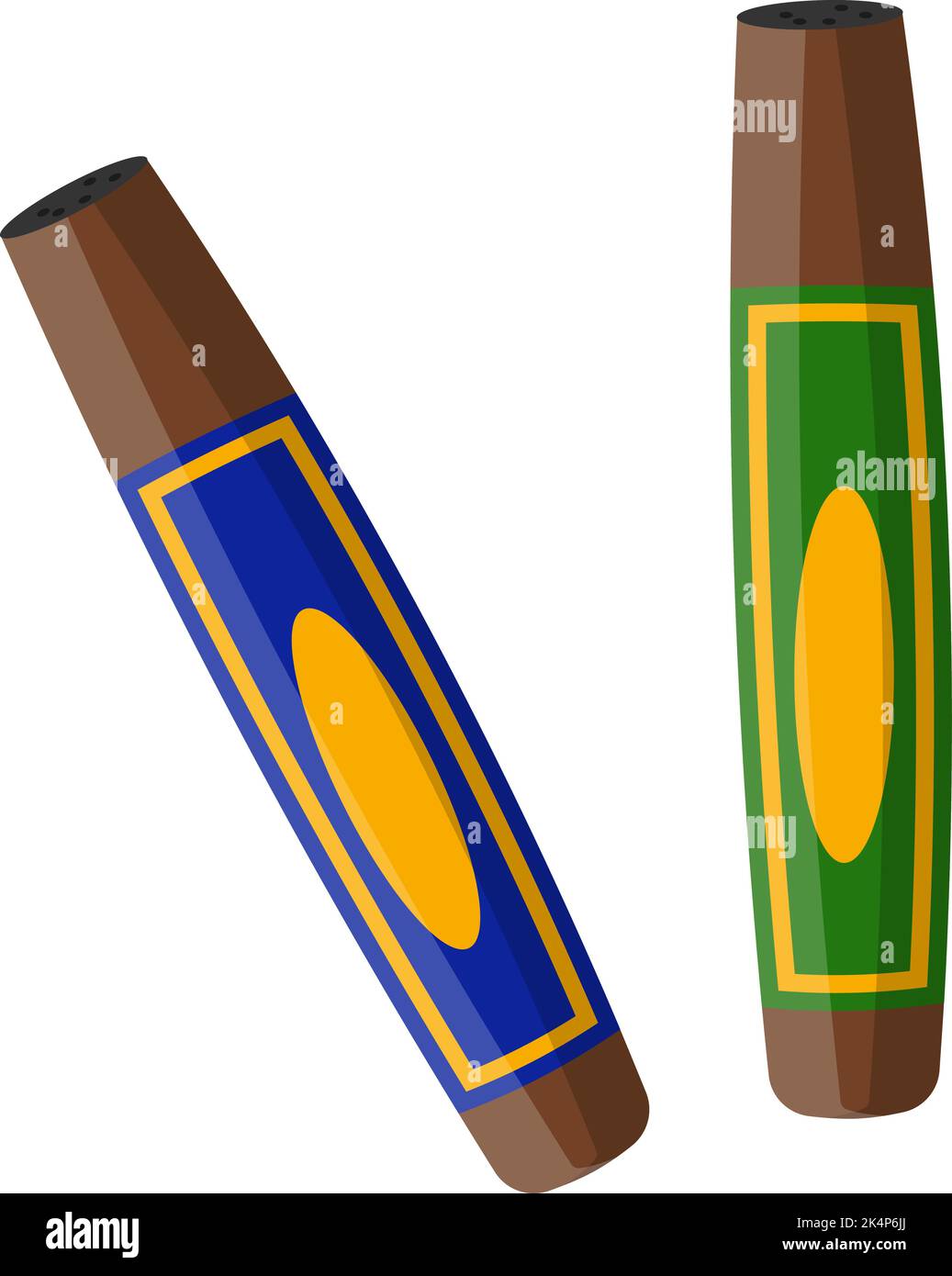 Addictive cigars, illustration, vector on a white background Stock ...