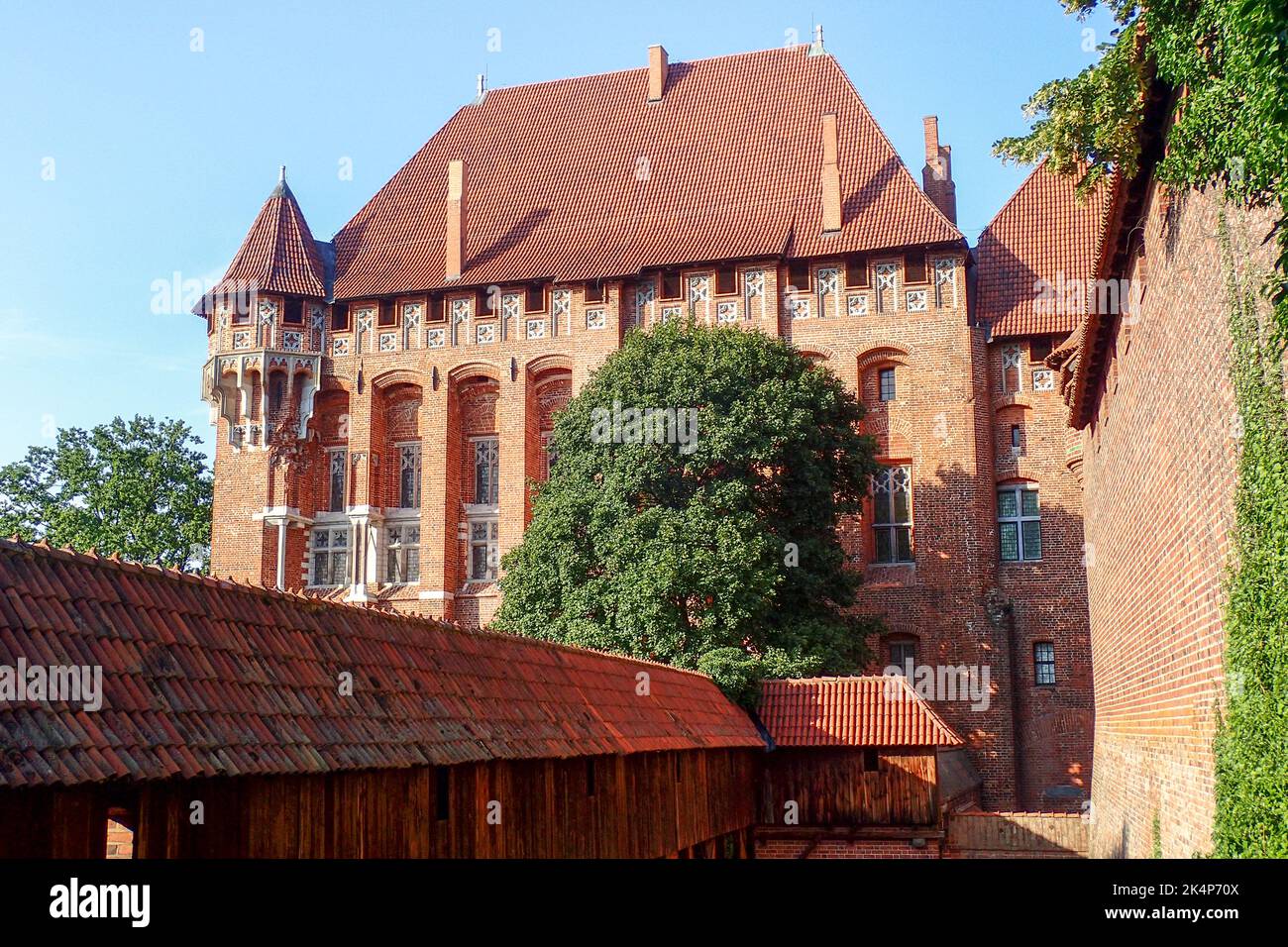 Malbork Castle, Poland - August 8, 2018: Marlbork, ancient medieval ...