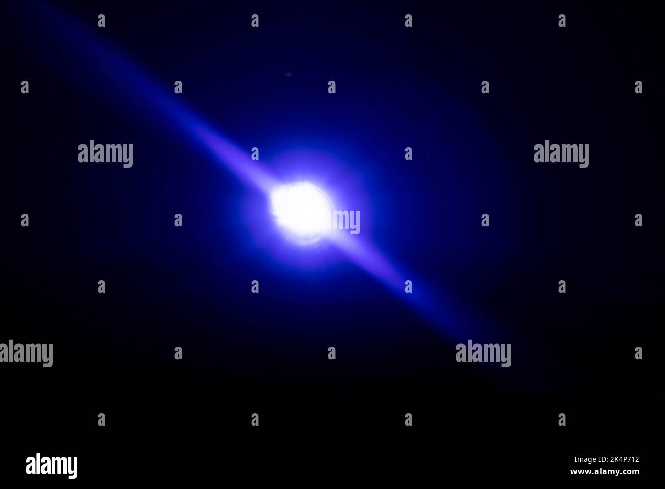Blue light flare special effect Stock Photo - Alamy