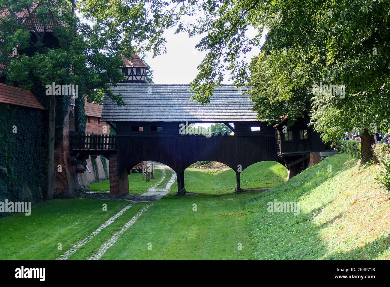 Malbork Castle, Poland - August 8, 2018: Marlbork, ancient medieval ...