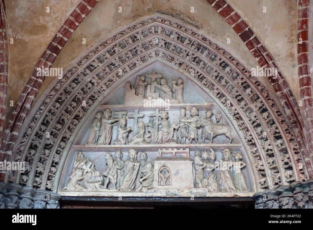 Malbork Castle, Poland - August 8, 2018: Marlbork, ancient medieval ...