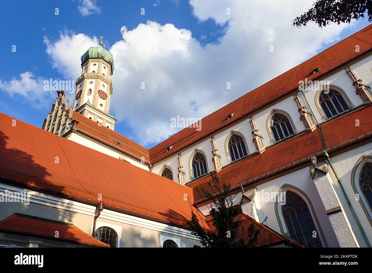 Augsburg, Germany - August 15, 2018: Historic center of one of the ...
