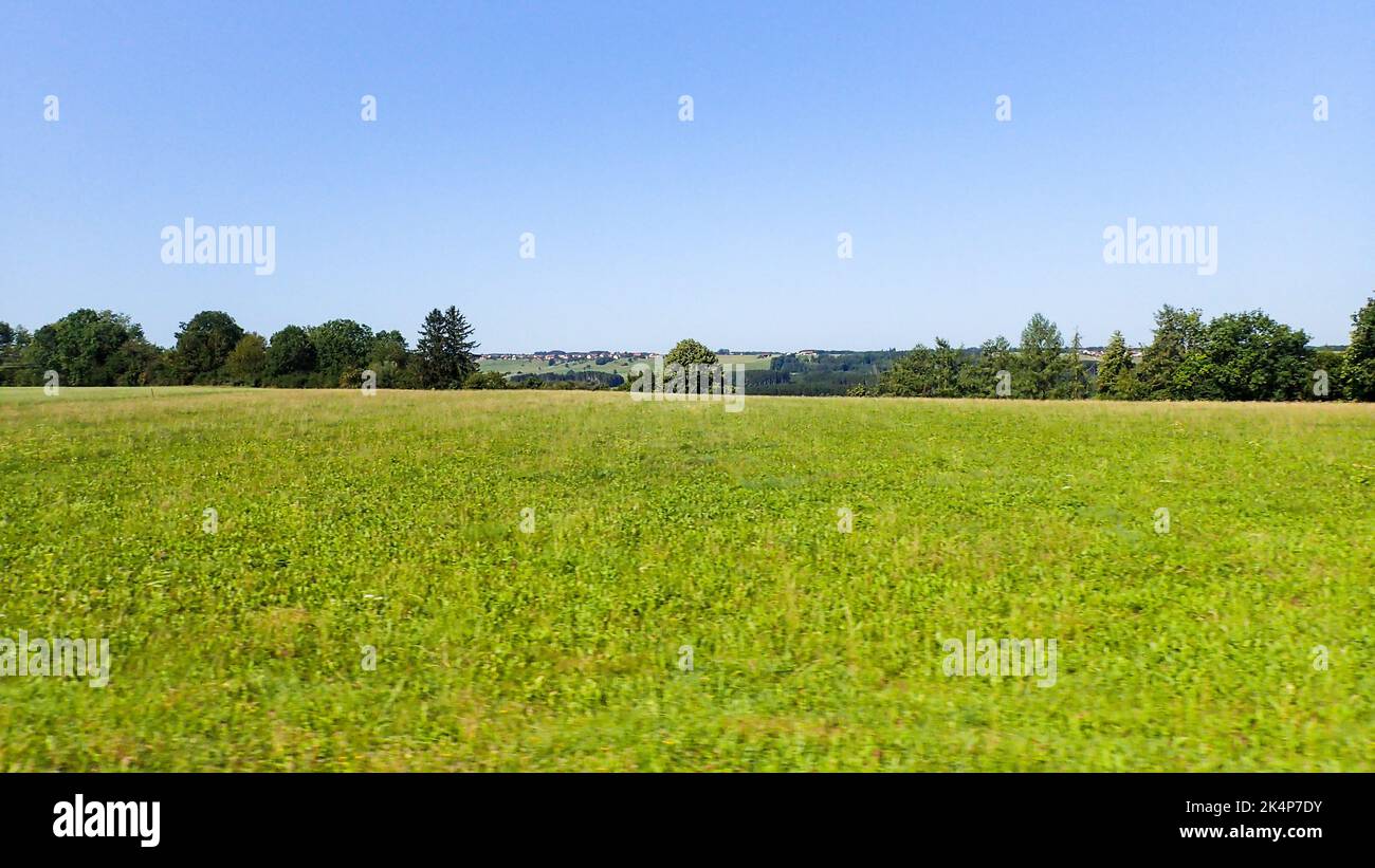 Allgau, Germany: Typical and natural Bavarian countryside Stock Photo ...