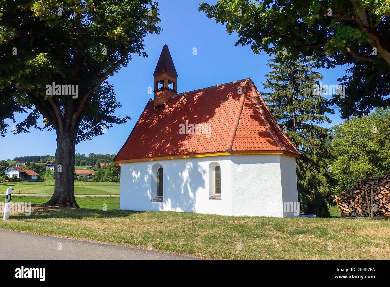 Allgau, Germany: Typical and natural Bavarian countryside Stock Photo ...