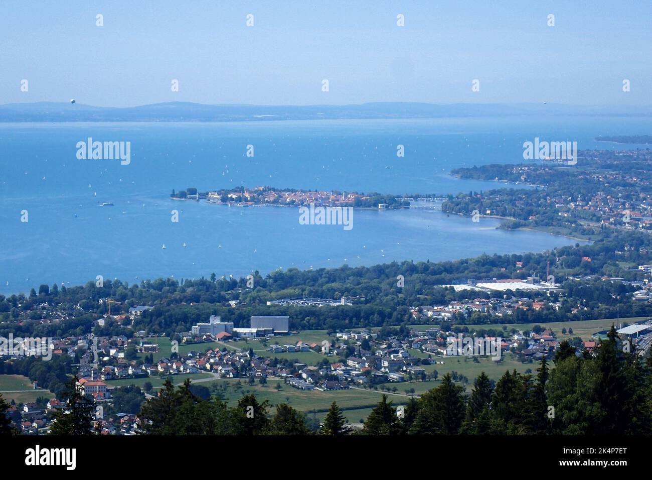 Bodensee, Austria: Countryside and view of Lake Constance Stock Photo ...