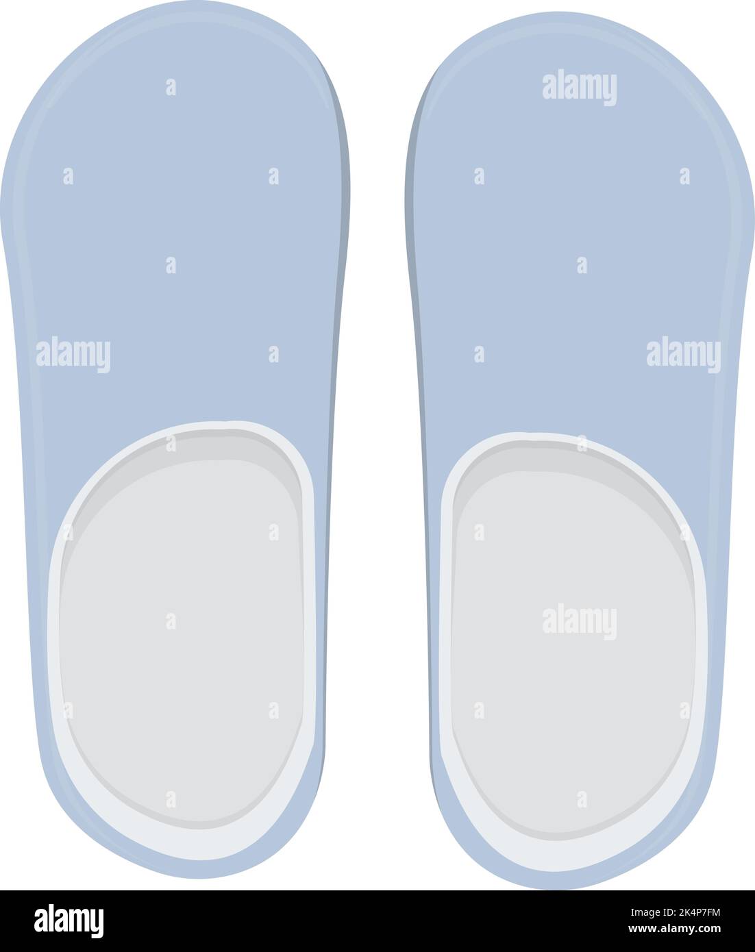 White slippers, illustration, vector on a white background Stock Vector ...