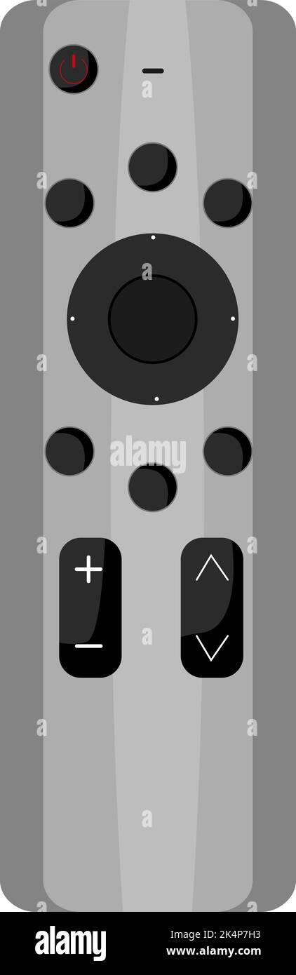 Smart TV remote, illustration, vector on a white background Stock ...
