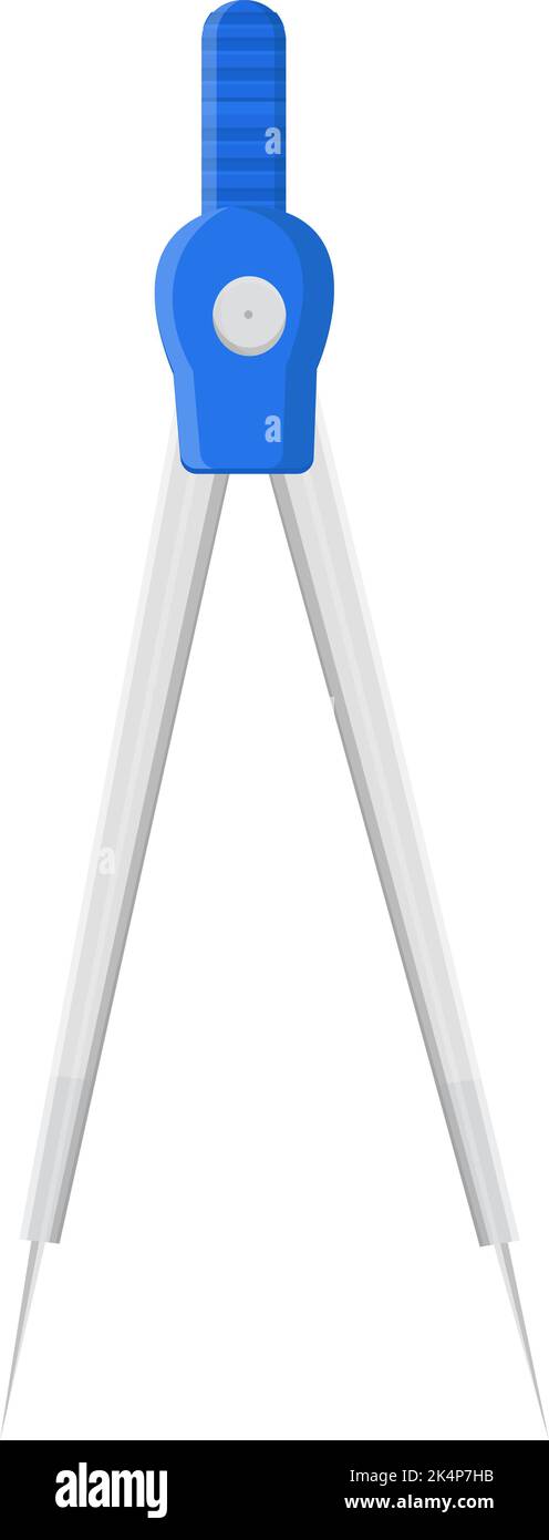 Blue school divider, illustration, vector on a white background Stock ...