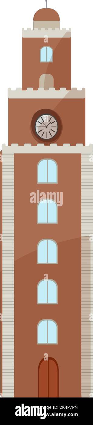 Clock tower, illustration, vector on a white background Stock Vector ... Clock tower, illustration, vector on a white background Stock Vector ...