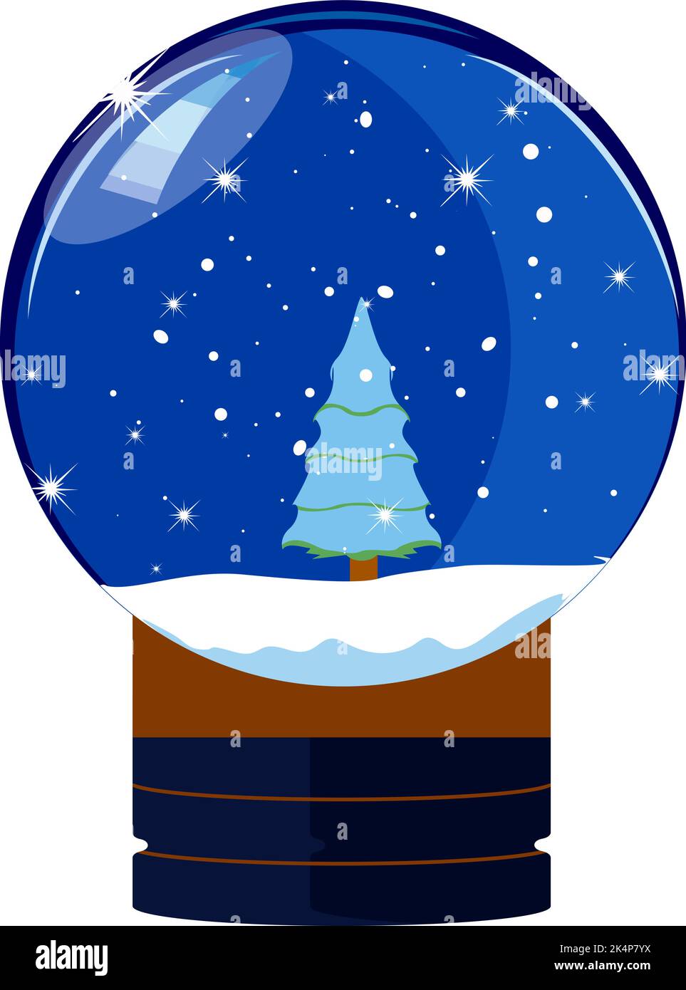 Snow globe isolated on Stock Vector Images - Alamy