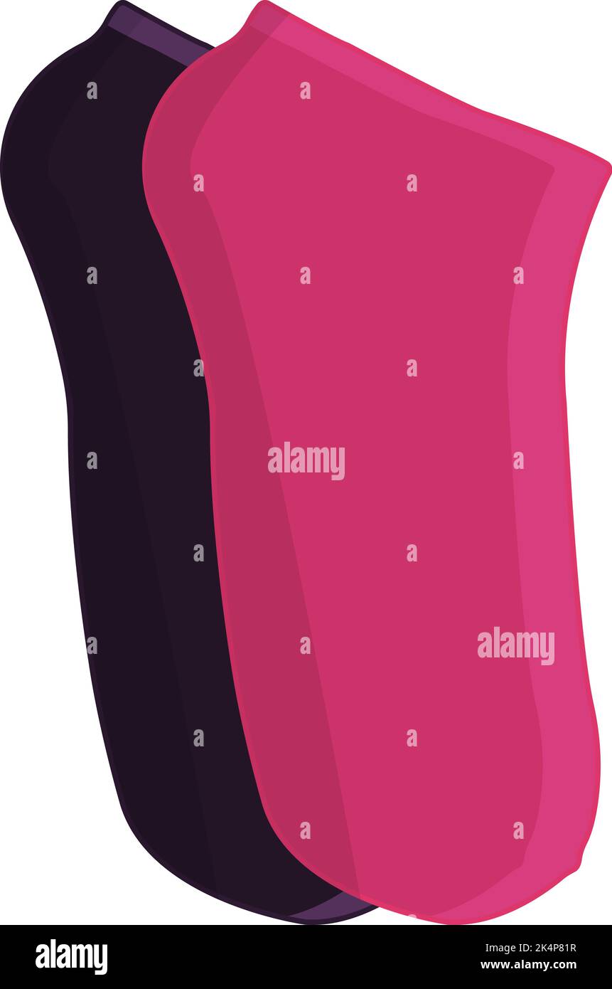 Pink sock, illustration, vector on a white background Stock Vector ...