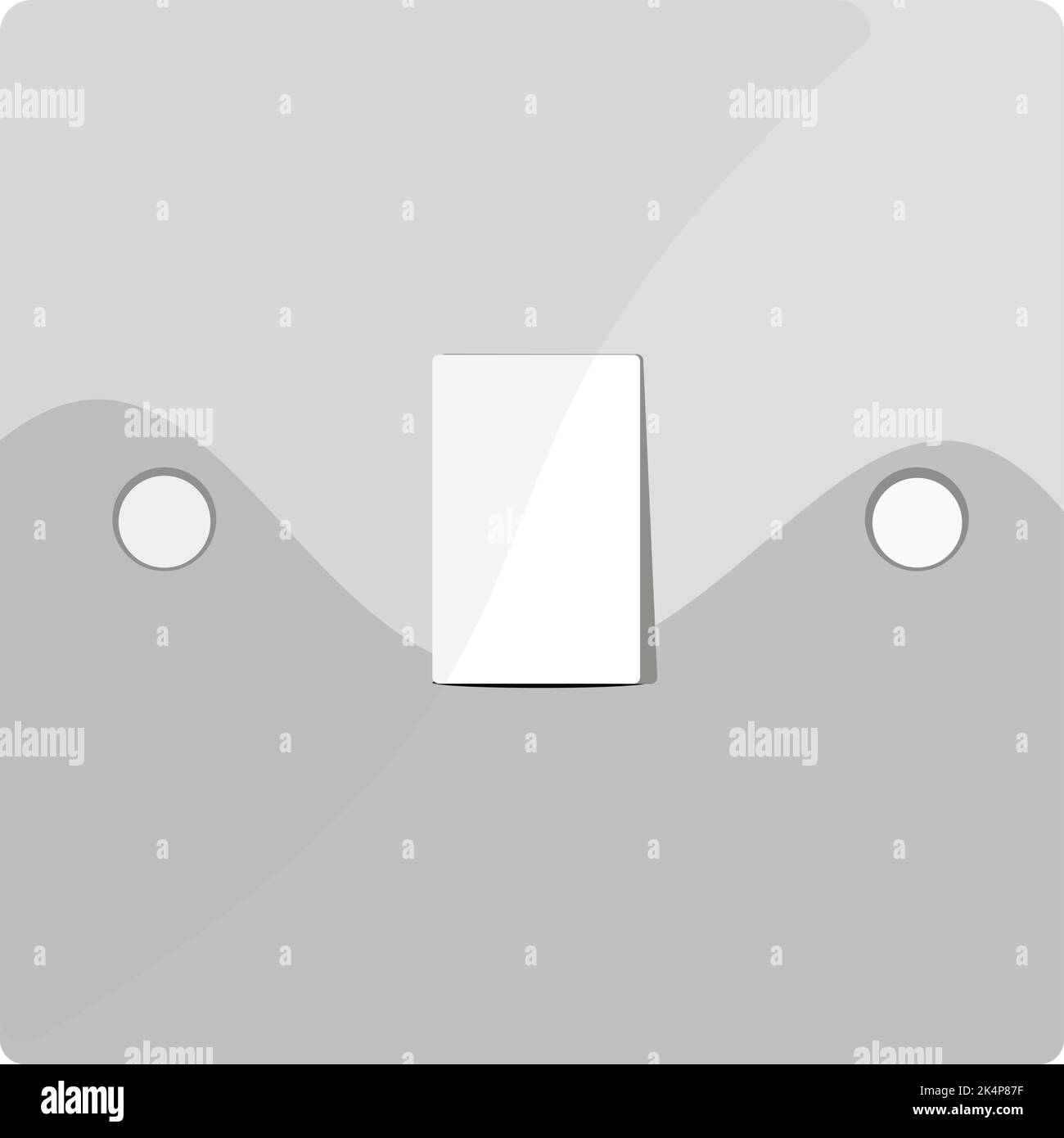 Light switch, illustration, vector on a white background Stock Vector ...
