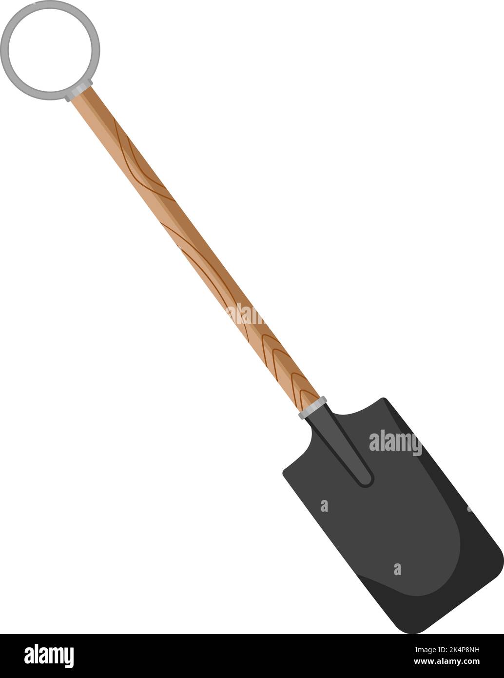 Black spade, illustration, vector on a white background Stock Vector ...
