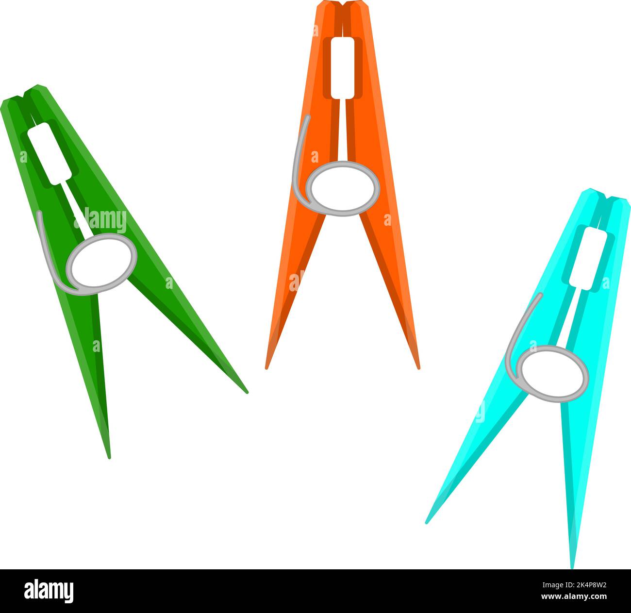 Cloth pins Stock Vector Images - Alamy