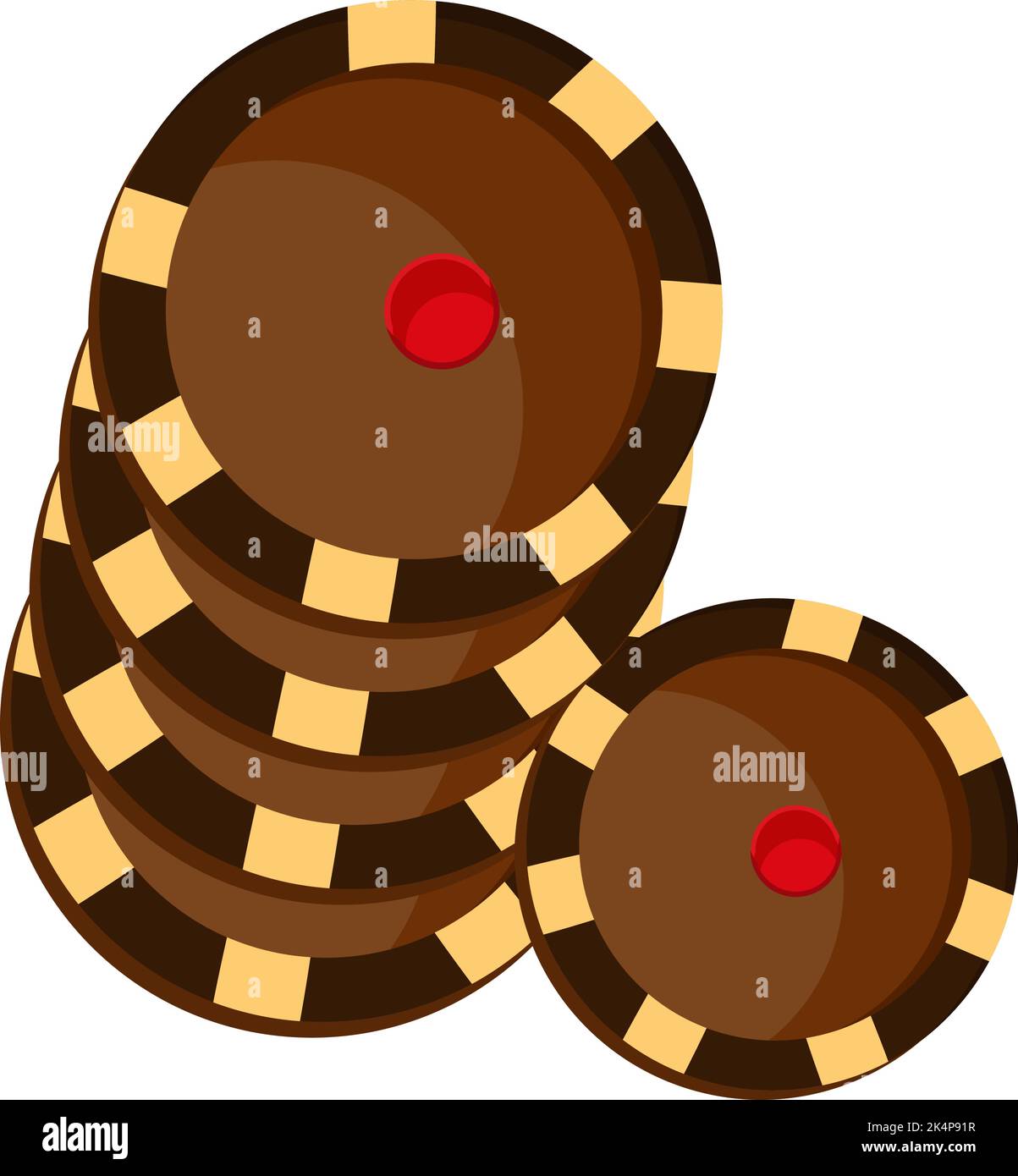 Chocolate chip cookies white background Stock Vector Images - Alamy