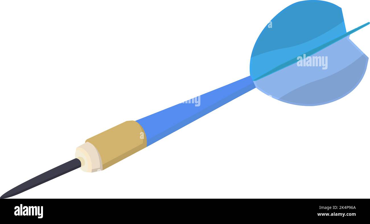 Blue dart, illustration, vector on a white background Stock Vector ...