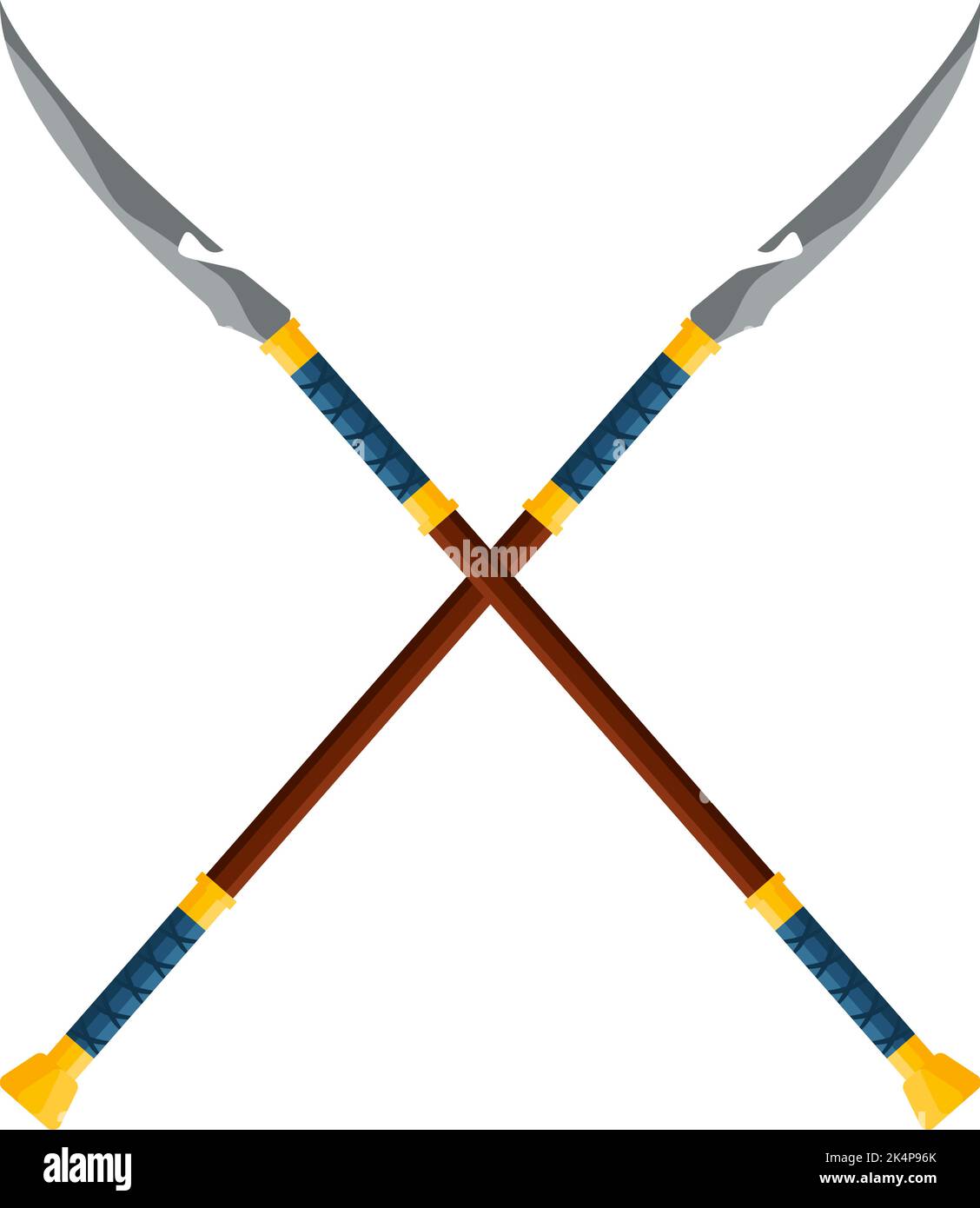 Pointy spears, illustration, vector on a white background Stock Vector ...