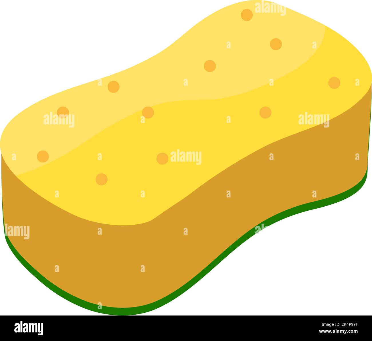 Soap sponge, illustration, vector on a white background Stock Vector ...