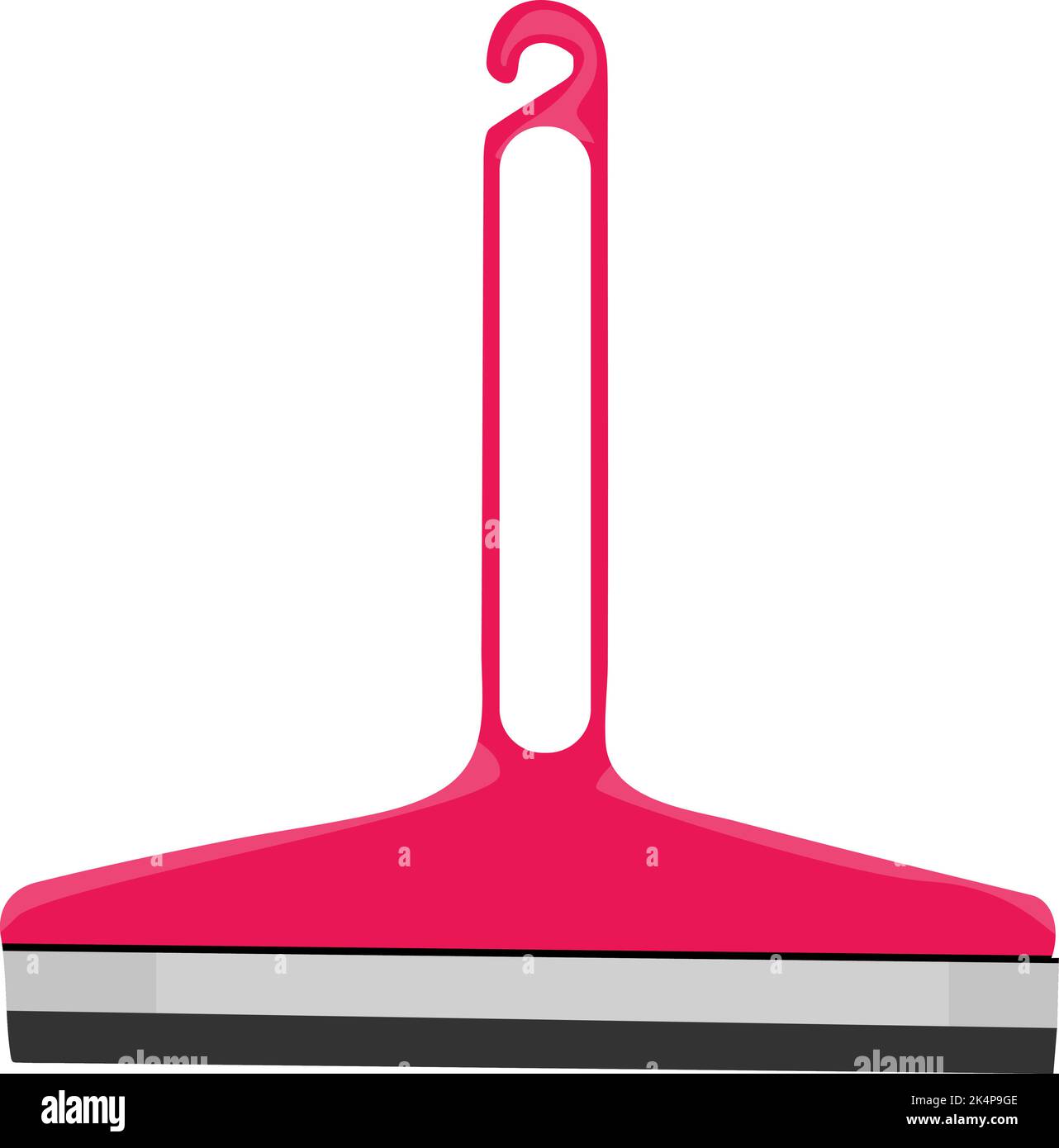 Pink table wiper, illustration, vector on a white background Stock ...