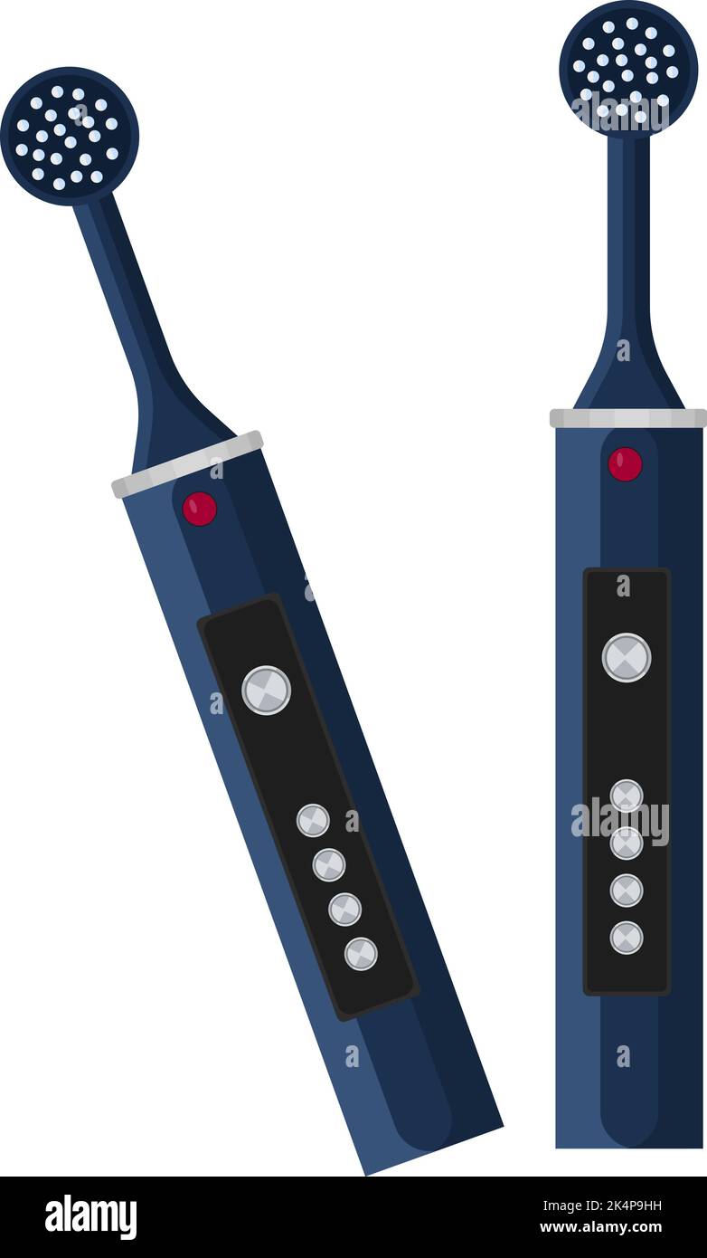 Electric toothbrush vector illustration electric hi-res stock ...