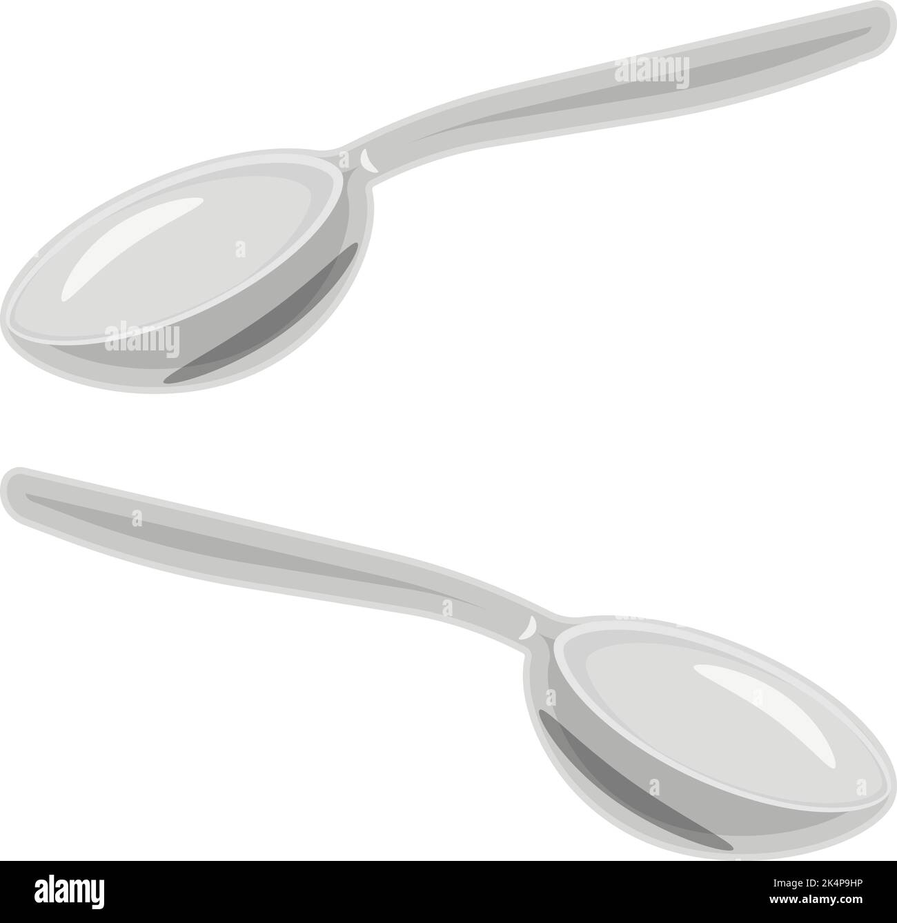 Restaurant spoon, illustration, vector on a white background Stock ...